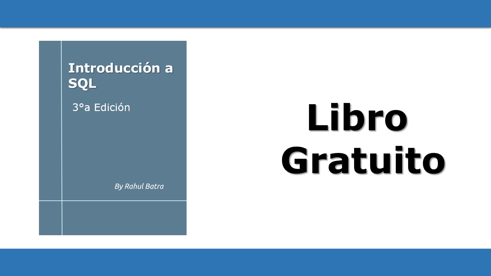 Libro Gratuito: Introducción a SQL