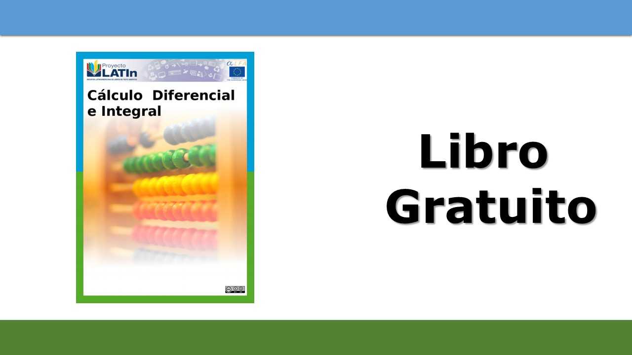 Libro Gratis: Cálculo Diferencial e Integral