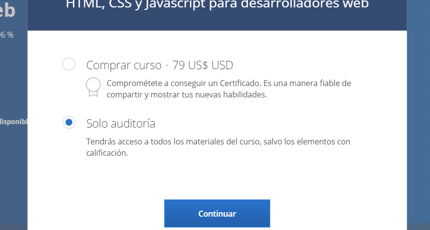 La Universidad Johns Hopkins ofrece un curso en línea de HTML, CSS y Javascript para ...