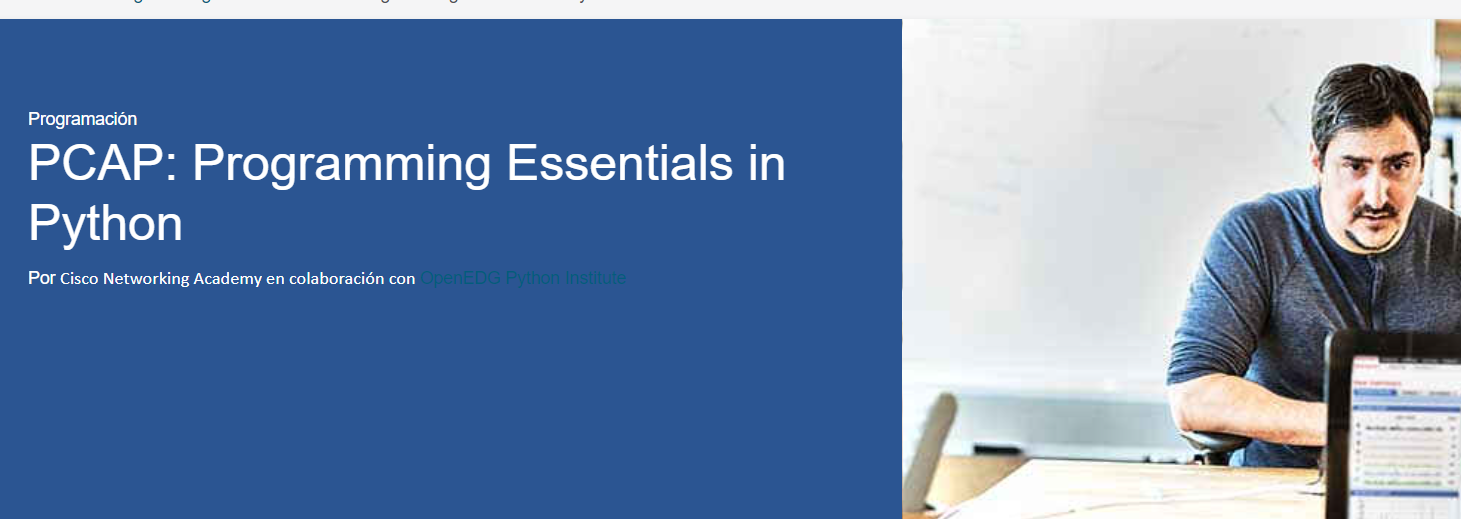 This is the free Python course by Cisco, and here's how you can access it