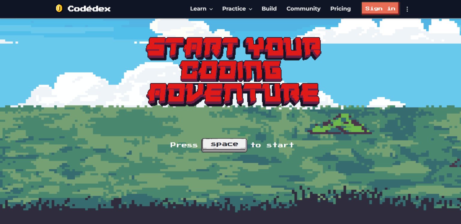 This website teaches you Python, HTML, and CSS while you play