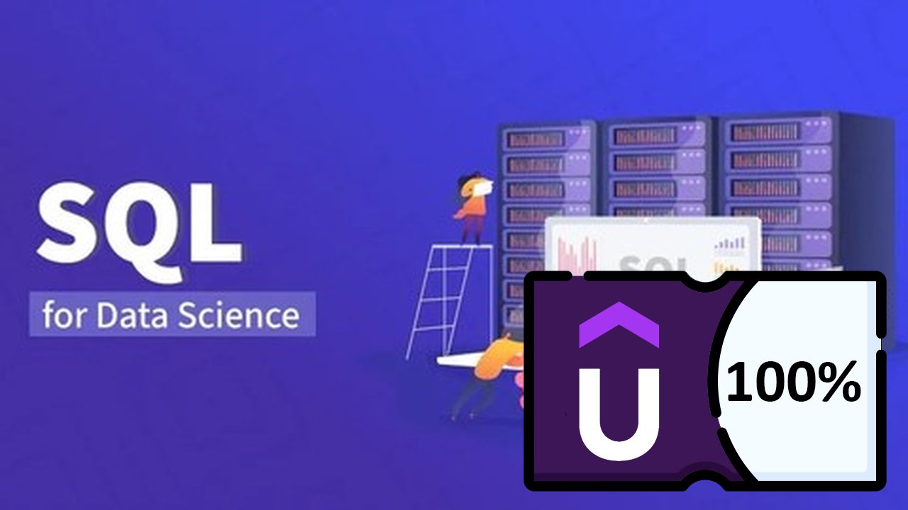 Cupón Udemy: SQL y bases de datos para la ciencia de datos - Facialix